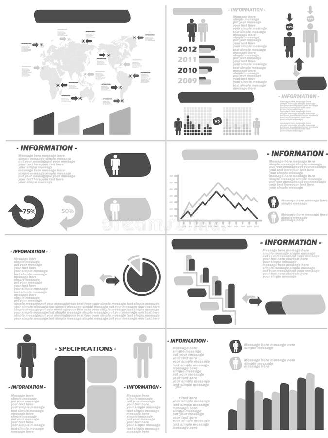 Infographic Demographic Elements Chart and Graphic Stock Vector ...