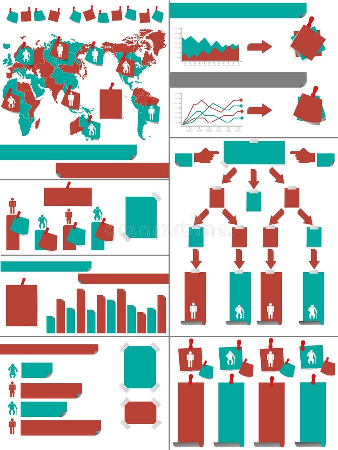 Infographic Demographic Elements Chart and Graphic Stock Vector ...