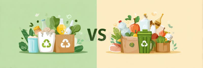 Infographic Demonstrating Differences between Compostable, Recyclable ...