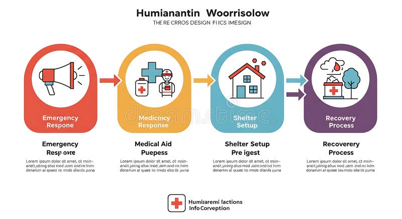 Infographic Demonstrating Steps of Emergency Management and Recovery Process Stock Illustration ...