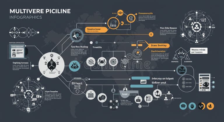 Infographic Depicting a Complex Multiverse-themed Network. Featuring ...