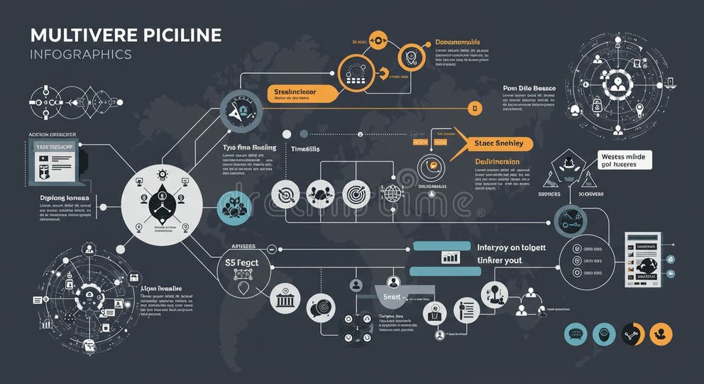 Infographic Depicting a Complex Multiverse-themed Network. Featuring ...