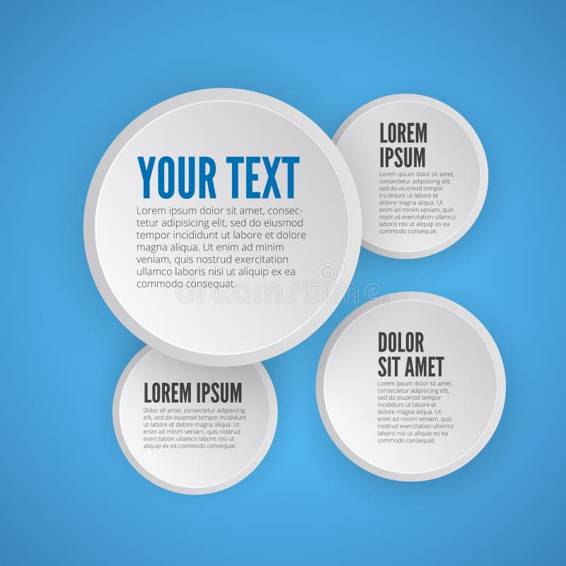 Infographic Design on the Blue Background Stock Vector - Illustration ...