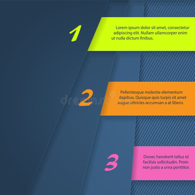 Infographic Design with Bright Color Labels Stock Vector - Illustration ...