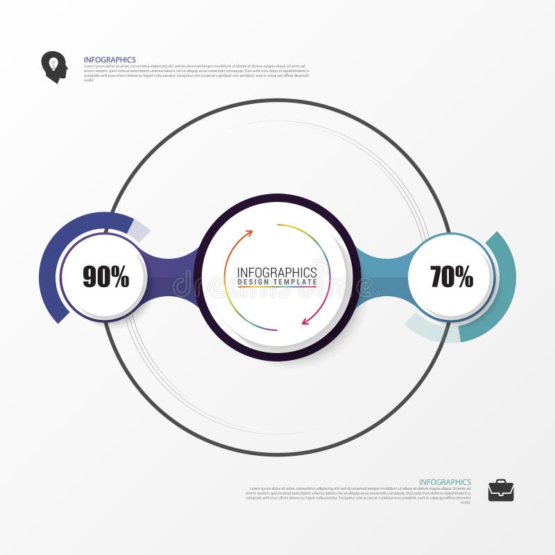 Infographic Design Circles. Modern Design Template Stock Vector ...