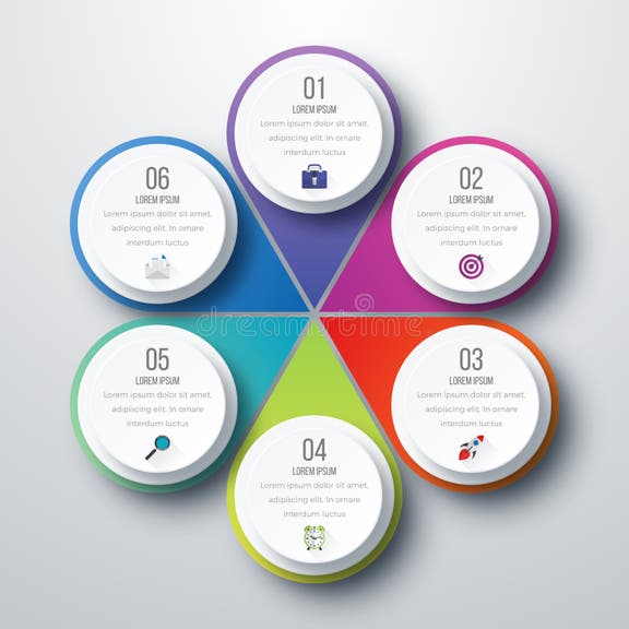 Infographic Design with Colored Stock Vector - Illustration of ...