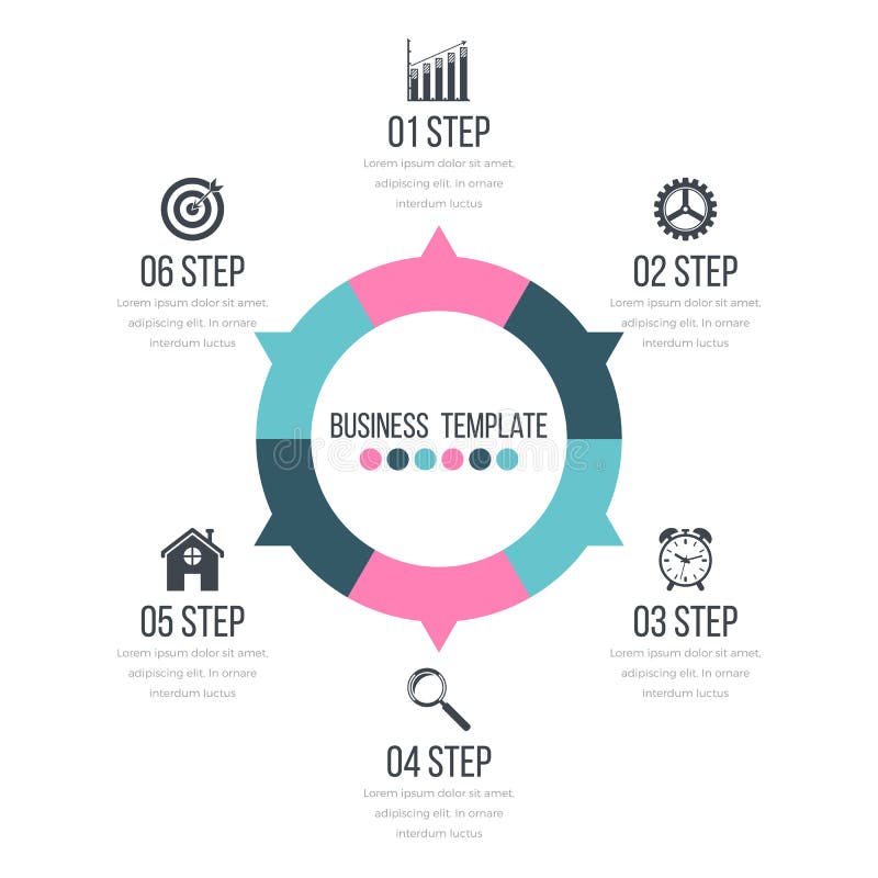 Infographic Design with Colored Stock Vector - Illustration of ...