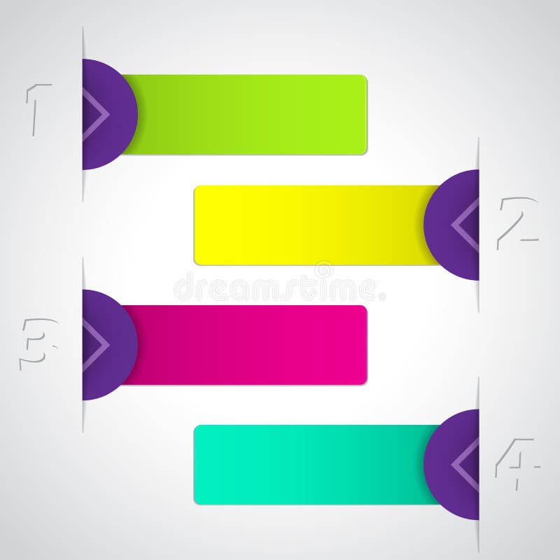 Infographic Labels Design with Pointers Stock Vector - Illustration of ...