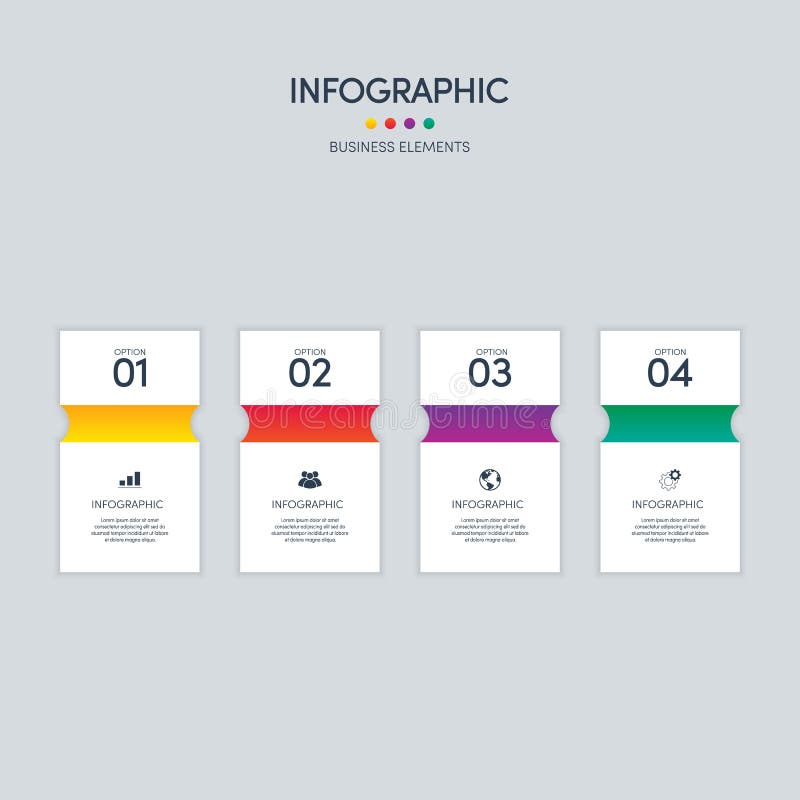 Infographic Design Element Template for Business Presentation Stock ...