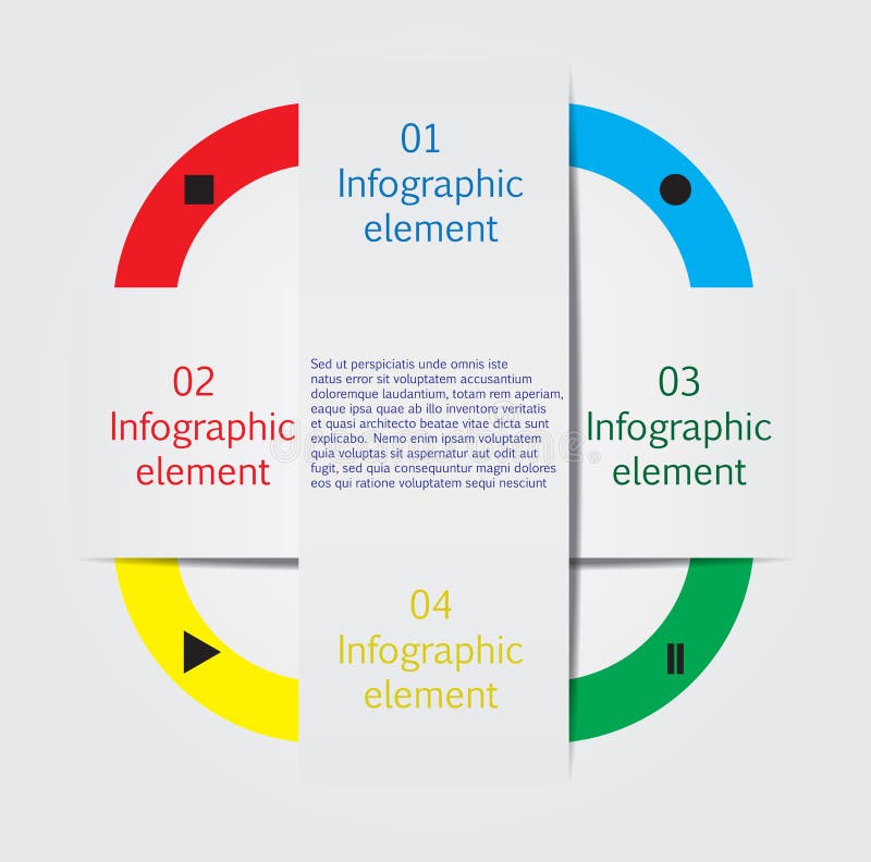 Infographic Design Elements (bookmarks) Stock Vector - Illustration of ...