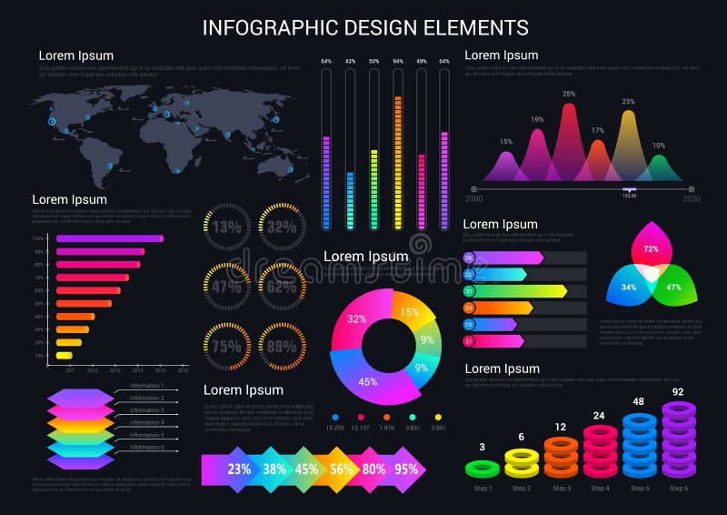 Infographic Design Elements, Graphics and Charts Stock Vector ...
