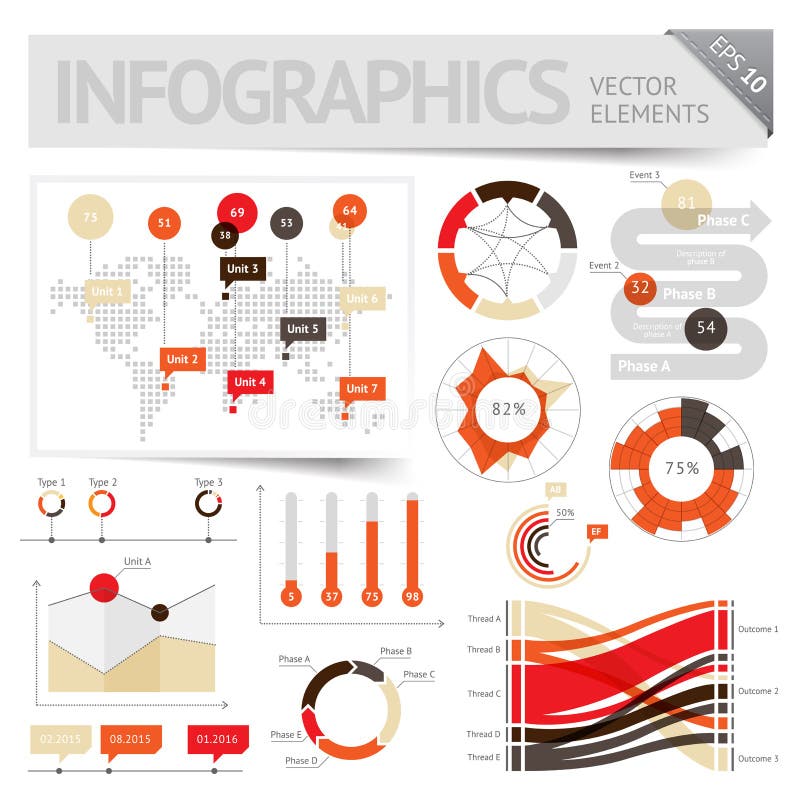 Creative Pie Chart Infographics Design Stock Vector - Illustration of ...