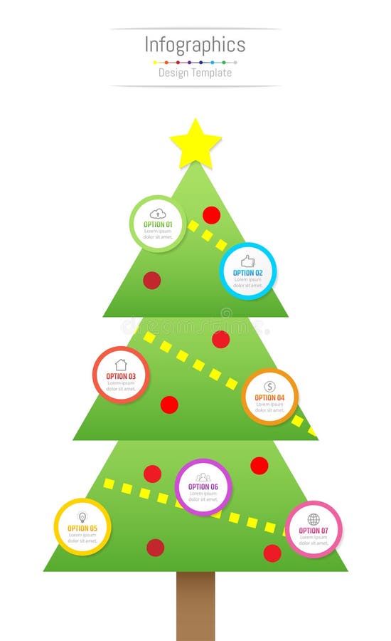 Christmas Infographic Chart Tree Stock Illustrations – 316 Christmas ...