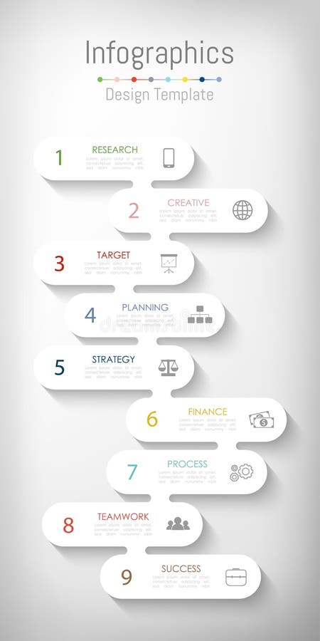 Infographic Design Elements for Your Business Data with 9 Options ...