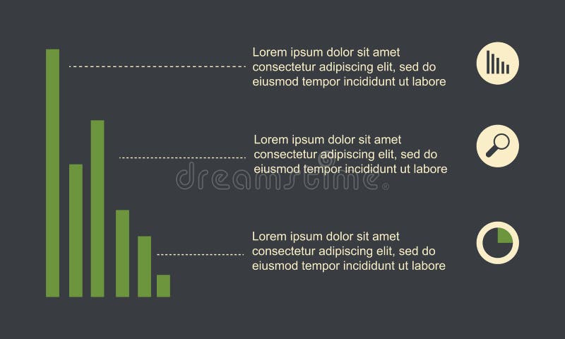 Infographic Design with Graph and Icon Collection Stock Vector ...