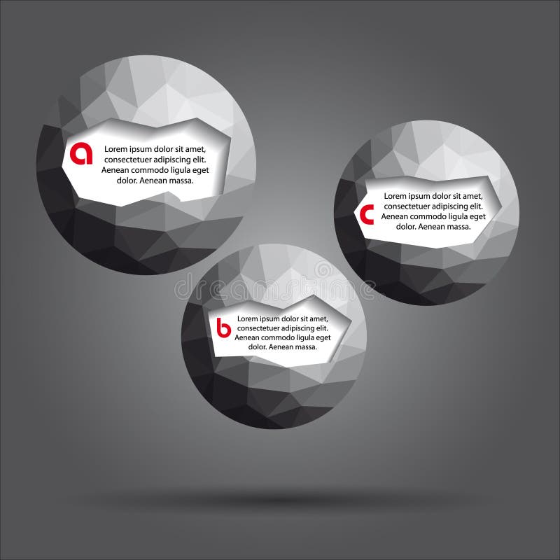 Infographic Design on the Grey Background Stock Vector - Illustration ...