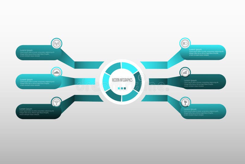 Infographic Design on the Grey Background. Eps 10 Vector Stock Vector ...