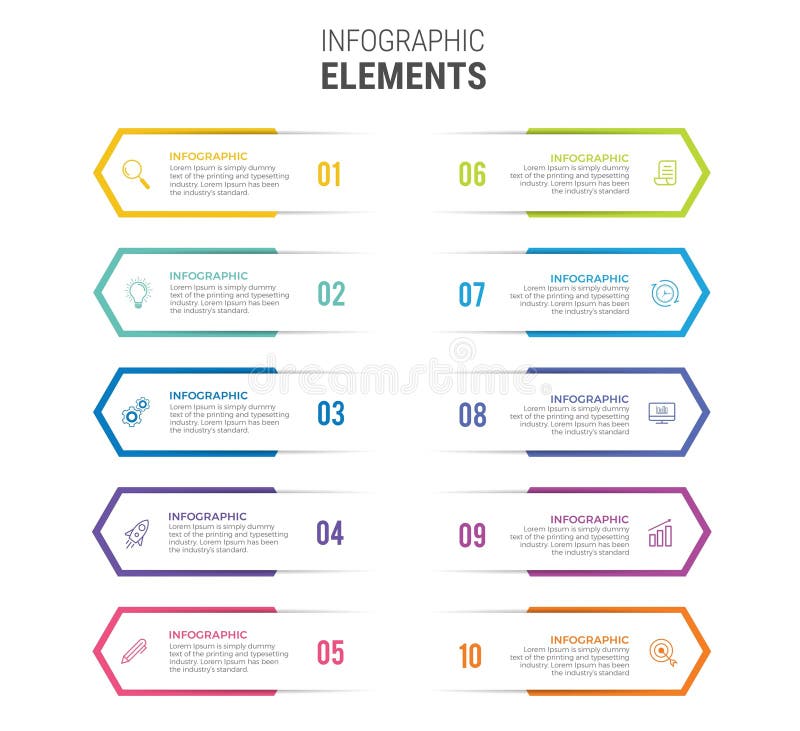 Infographic Design Icons 10 Options or Steps Premium Vector Stock ...