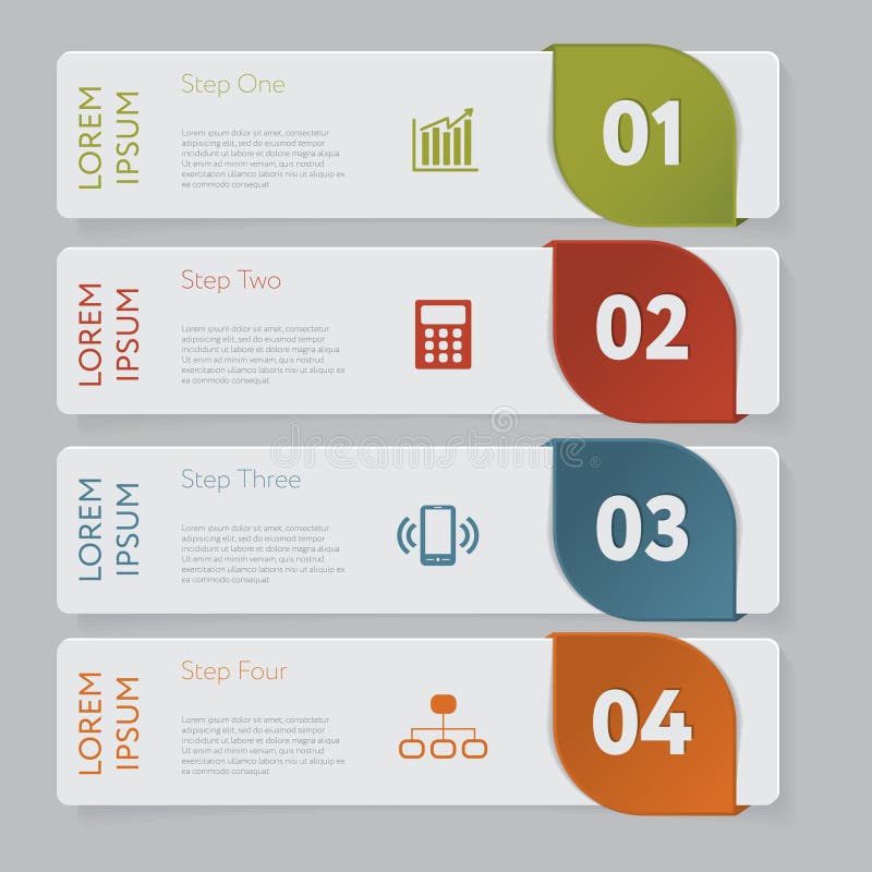 Infographic. Design Number Banners Template Graphic or Website Layout ...