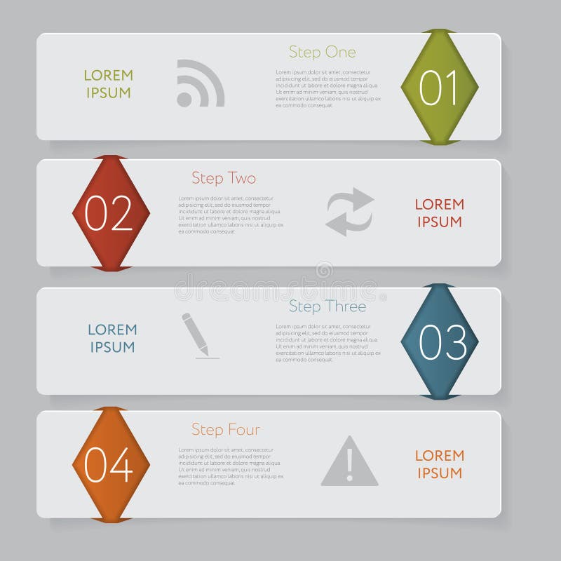 Infographic. Design Number Banners Template Graphic or Website Layout ...
