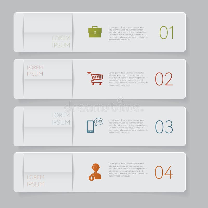 Infographic. Design Number Banners Template Graphic or Website Layout ...