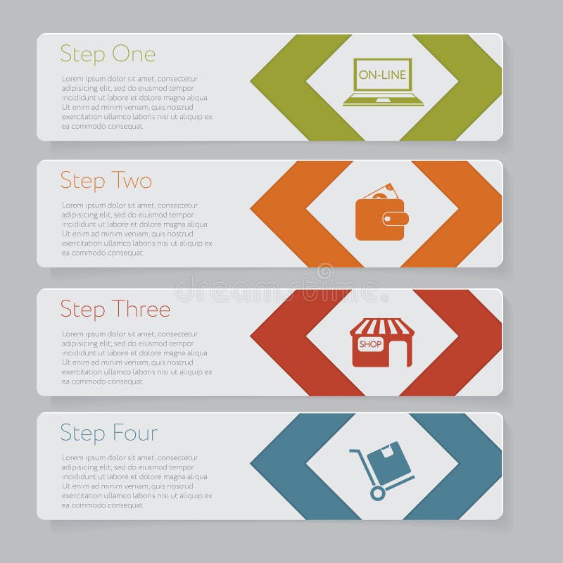 Infographic. Design Number Banners Template Graphic or Website Layout ...
