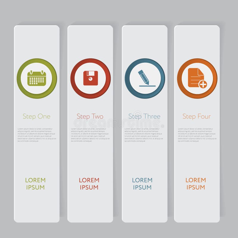 Infographic. Design Number Banners Template Graphic or Website Layout ...