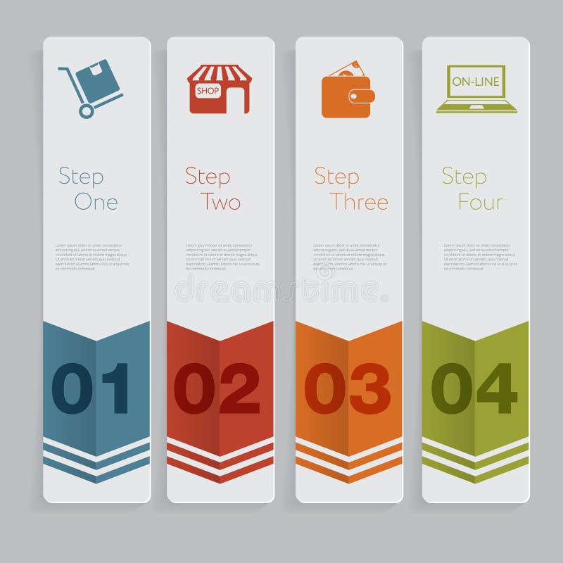 Infographic. Design Number Banners Template Graphic or Website Layout ...