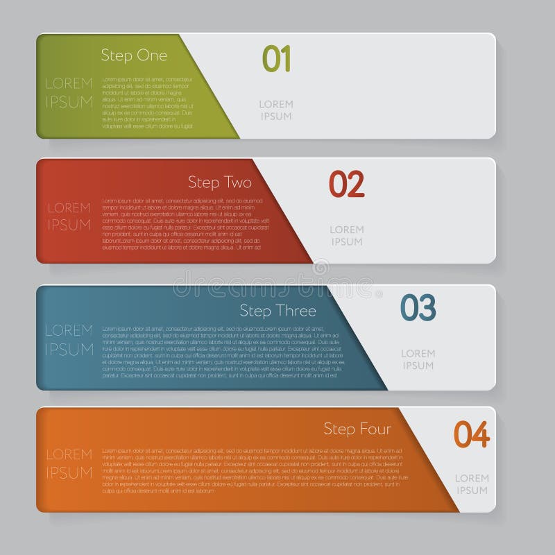 Infographic. Design Number Banners Template Graphic or Website Layout ...