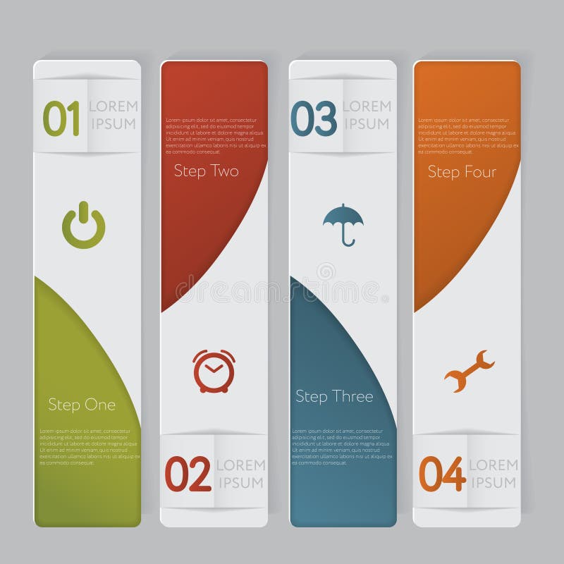 Infographic. Design Number Banners Template Graphic or Website Layout ...