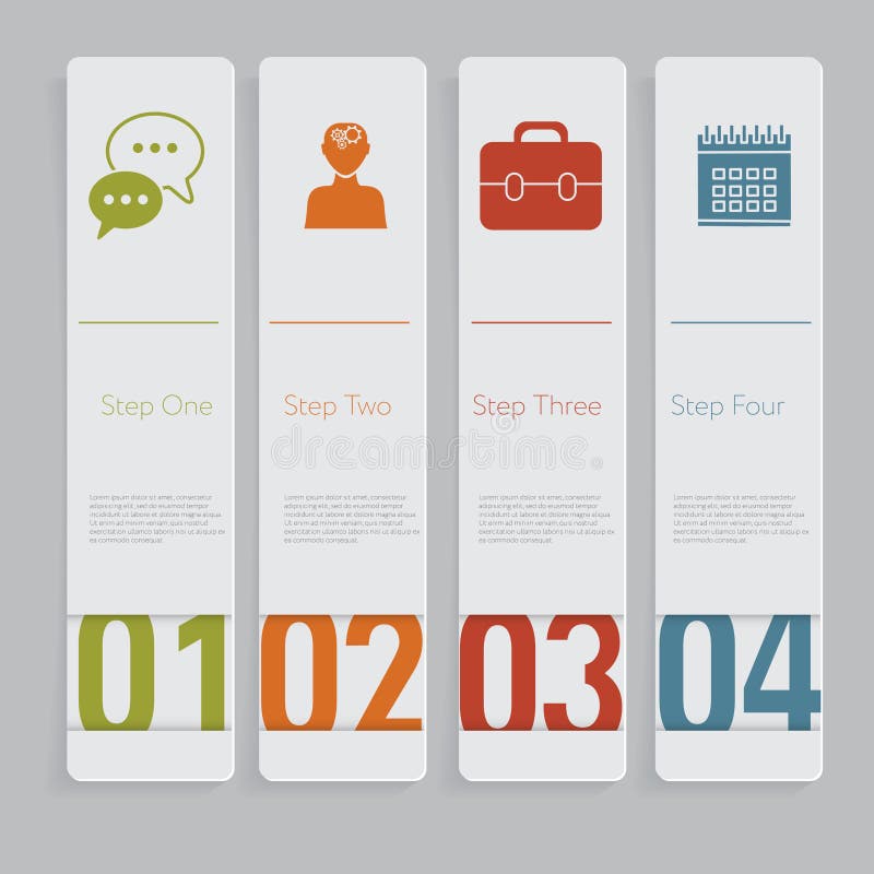 Infographic. Design Number Banners Template Graphic or Website Layout ...