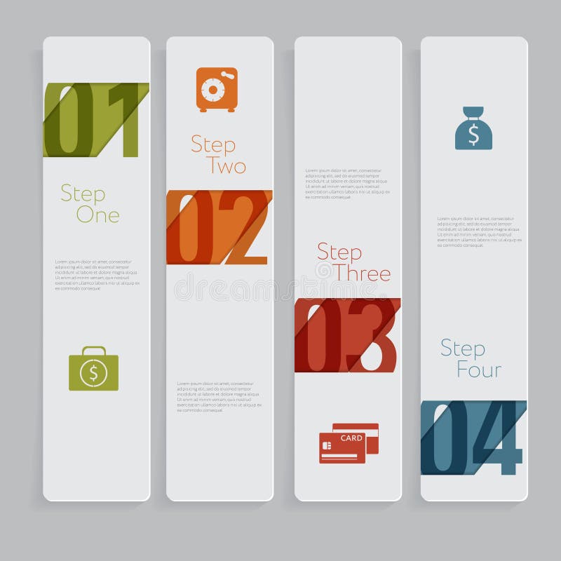 Infographic. Design Number Banners Template Graphic or Website Layout ...