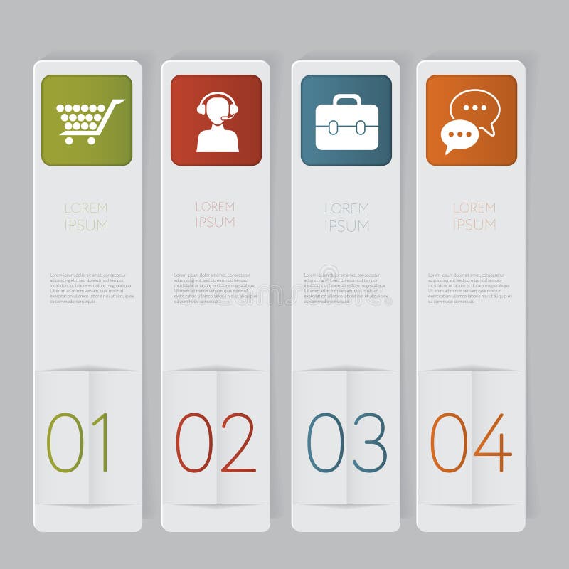 Infographic. Design Number Banners Template Graphic or Website Layout ...