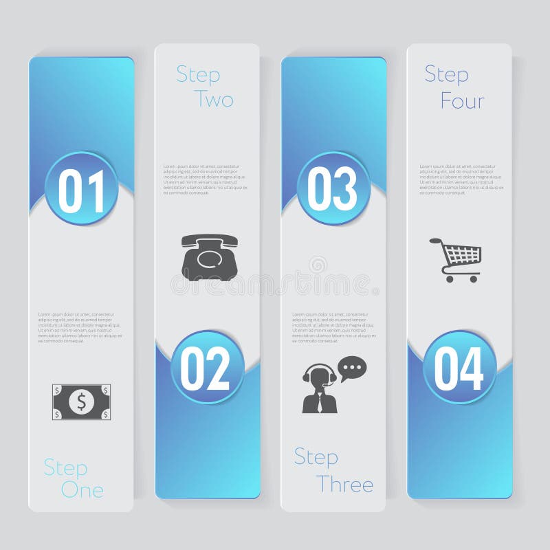 Infographic. Design Number Banners Template Graphic or Website Layout ...