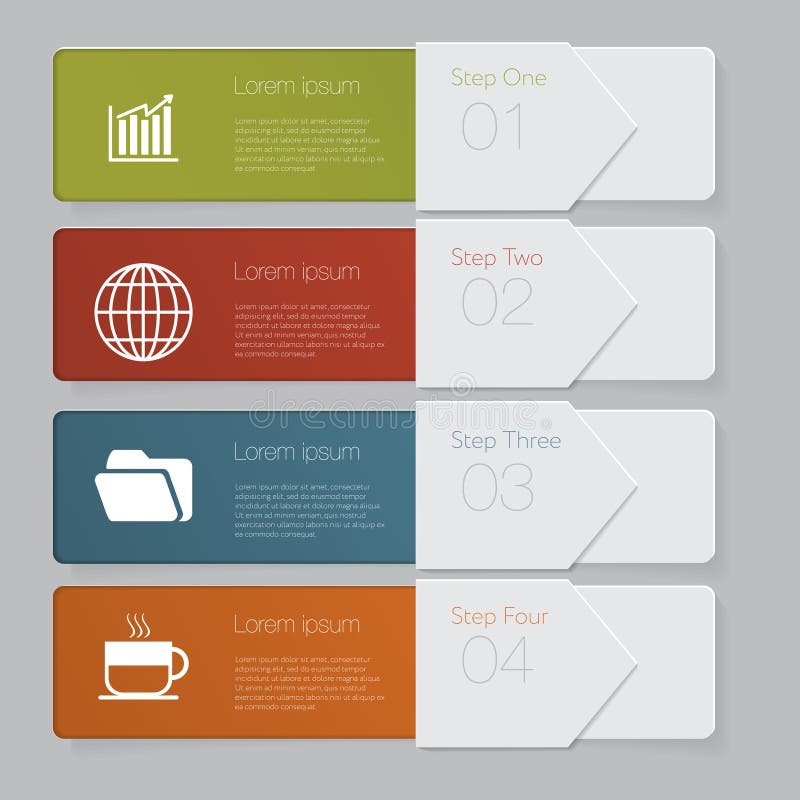 Infographic. Design Number Banners Template Graphic or Website Layout ...
