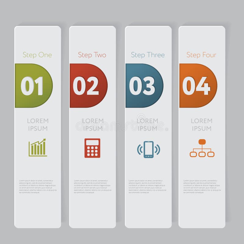 Infographic. Design Number Banners Template Graphic or Website Layout ...