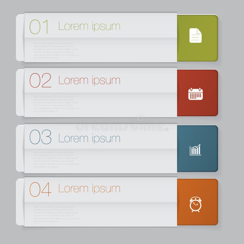 Infographic. Design Number Banners Template Graphic or Website Layout ...