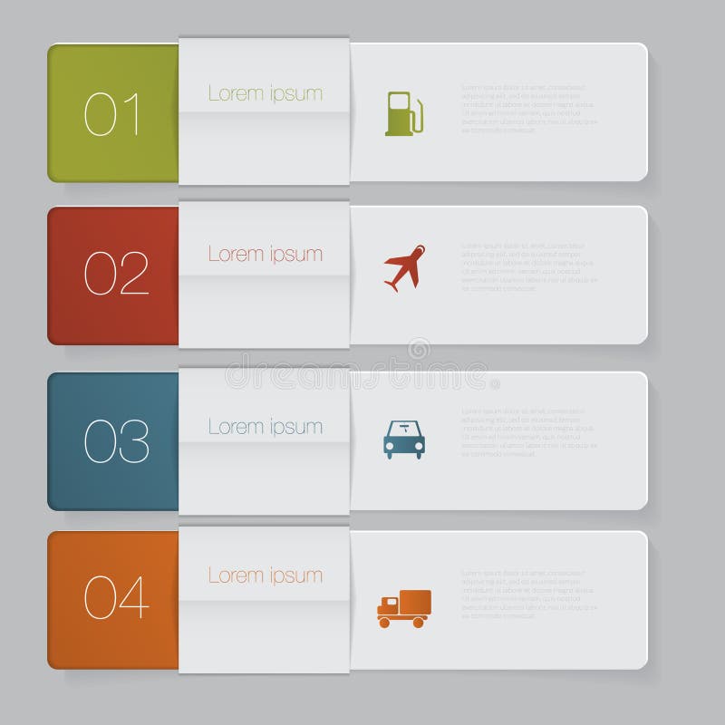 Infographic. Design Number Banners Template Graphic or Website Layout ...