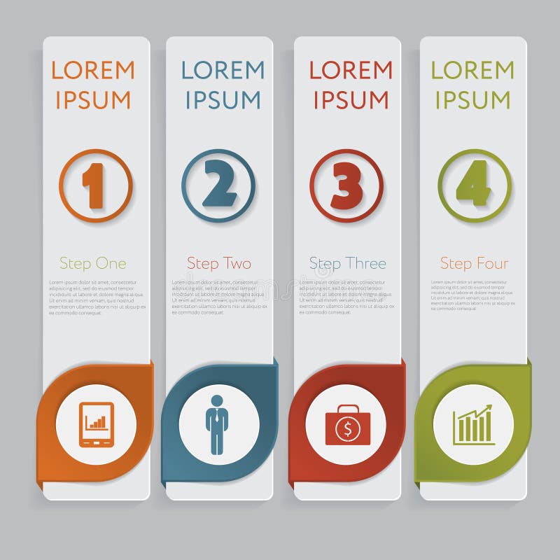 Infographic. Design Number Banners Template Graphic or Website Layout ...