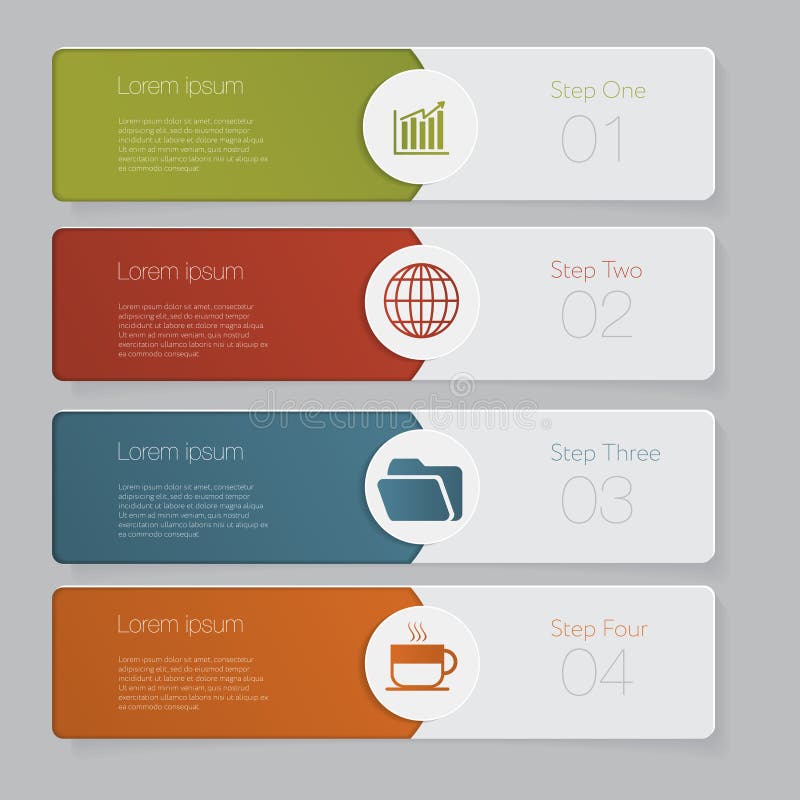 Infographic. Design Number Banners Template Graphic or Website Layout ...