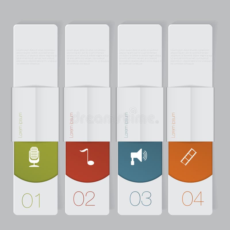 Infographic. Design Number Banners Template Graphic or Website Layout ...