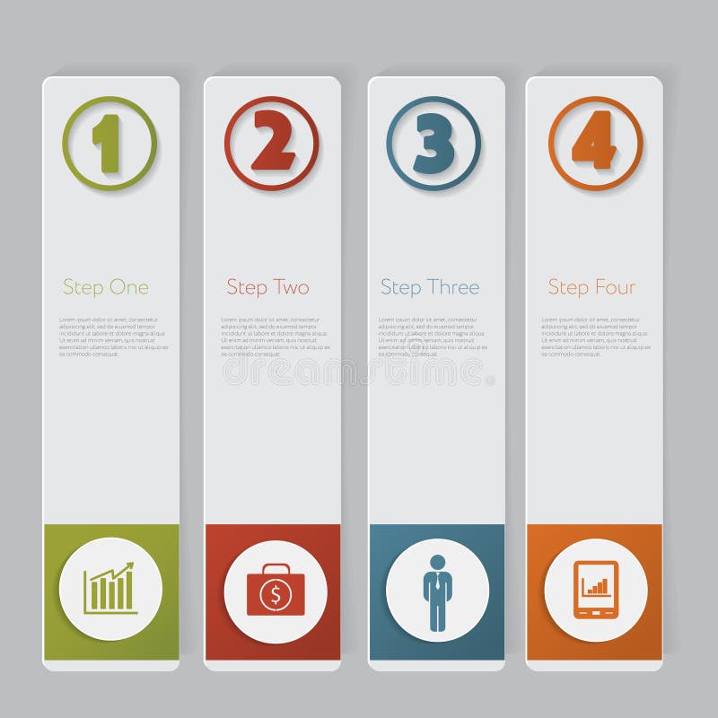 Infographic. Design Number Banners Template Graphic or Website Layout ...