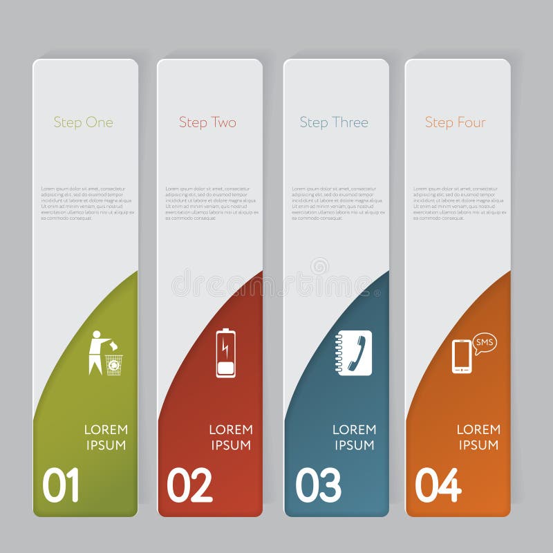 Infographic. Design Number Banners Template Graphic or Website Layout ...