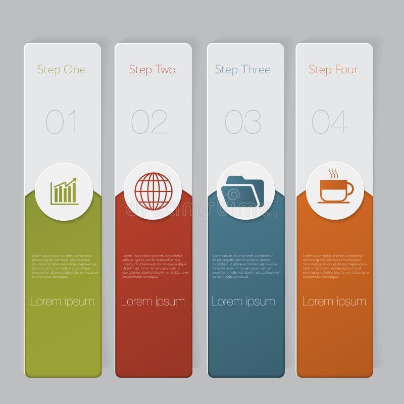 Infographic. Design Number Banners Template Graphic or Website Layout ...