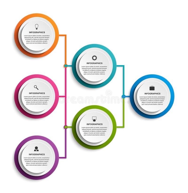 Infographic Design Organization Chart Template for Business ...