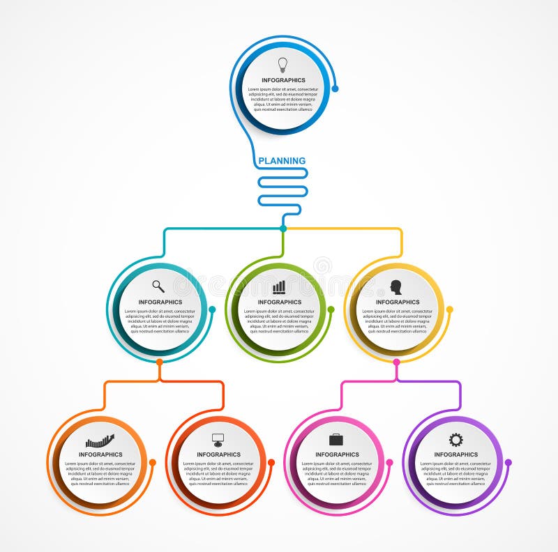 Infographic Design Organization Chart Template for Business ...