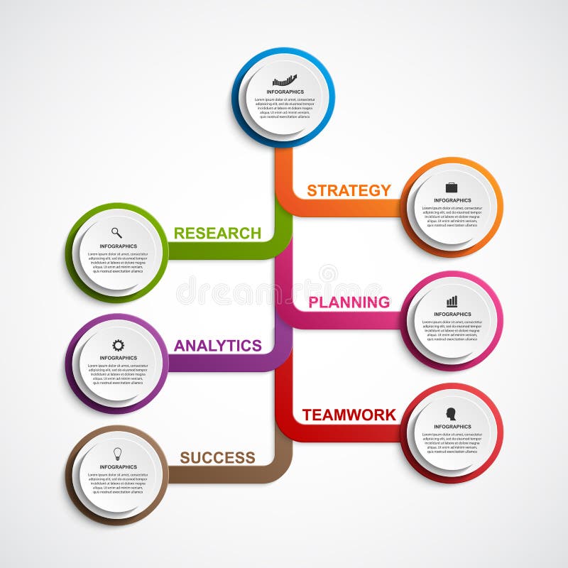 Infographic Design Organization Chart Template. Stock Vector ...