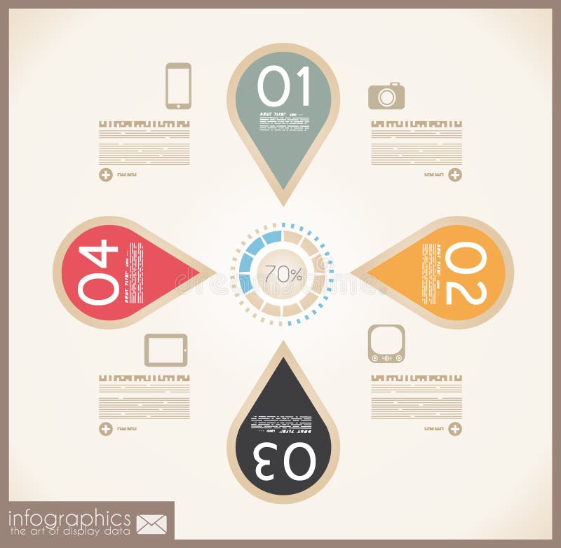 Infographic Design - Original Paper Tags Stock Illustration ...