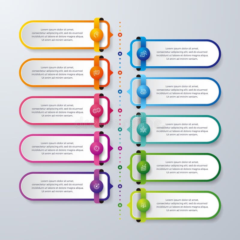 Infographic Design with 5 Process or Steps. Infographic for Diagram ...