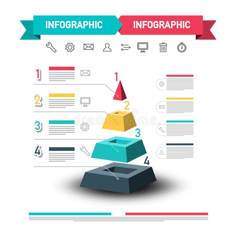 Data Flow Diagram with Bulb and Icons. Infographic Design. Company ...